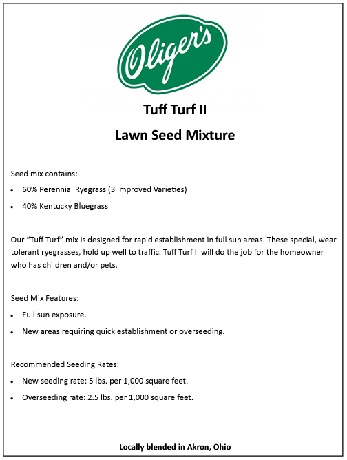 Oligers Tuff-Turf II Mix | Freedom Construction Supply